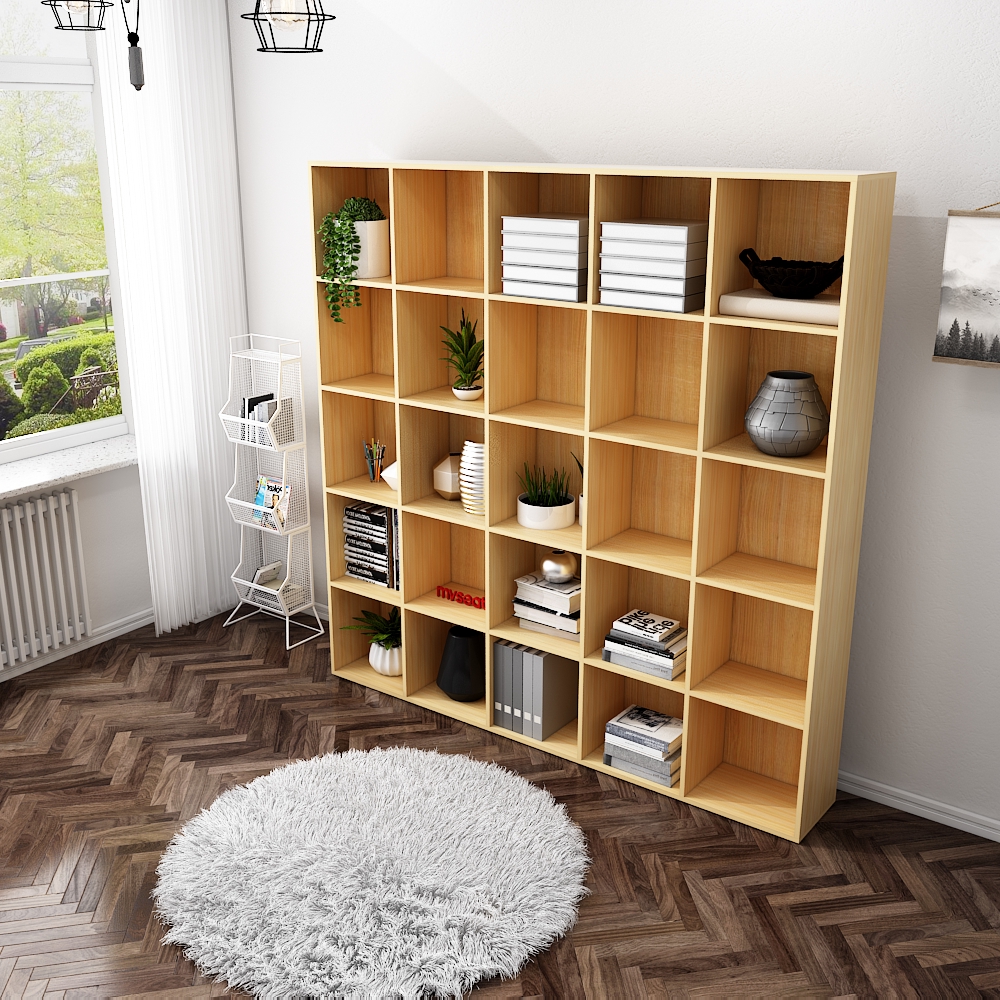 Solid Wood Bookshelf | MYSEAT.sg | Free Delivery & Assembly