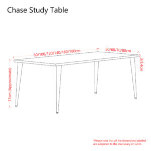 CHASE Solid Wood Study Table | MYSEAT Furniture SG